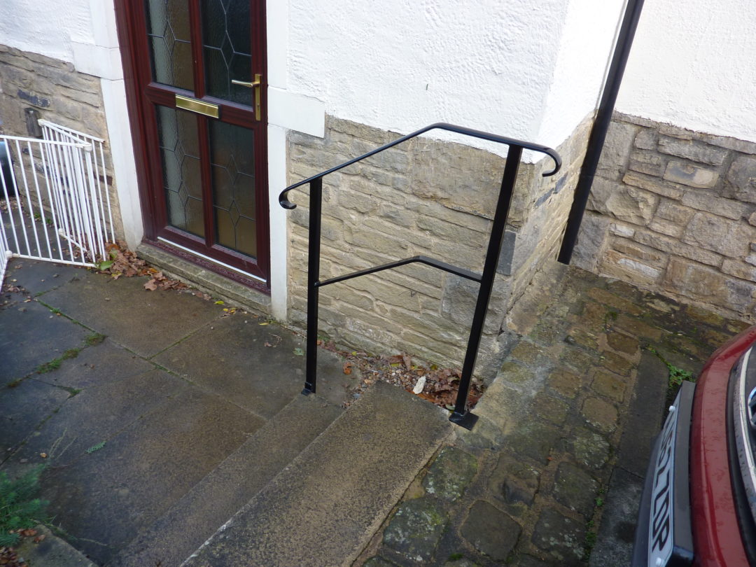 Two Step handrail In Burley In Wharfedale | Railings • Gates • Security ...