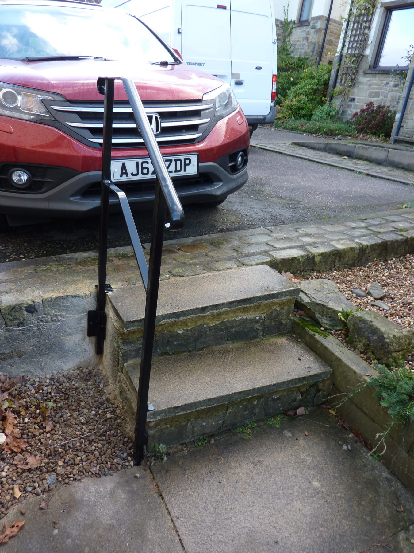 Two Step handrail In Burley In Wharfedale | Railings • Gates • Security ...