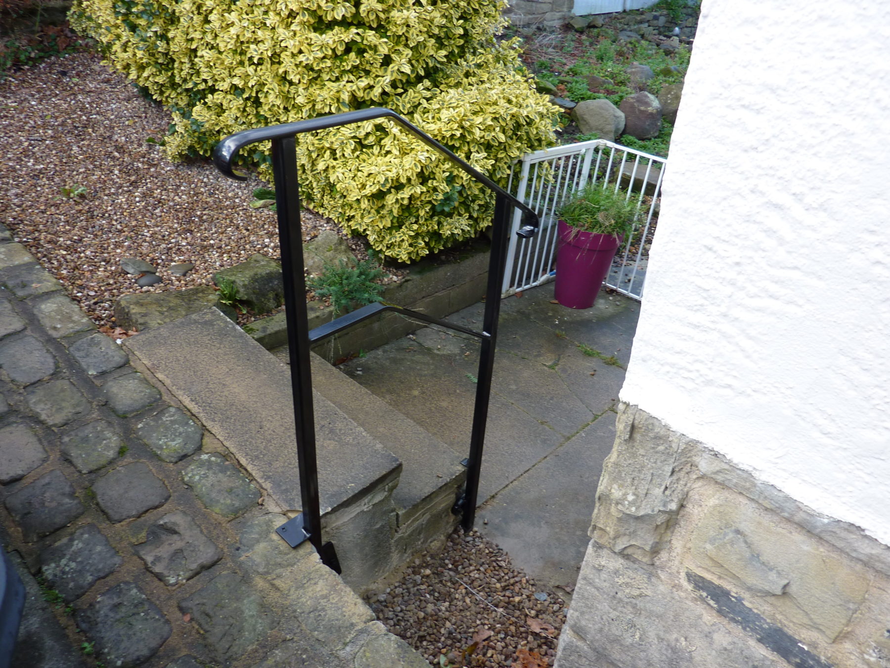 Two Step handrail In Burley In Wharfedale | Railings • Gates • Security ...